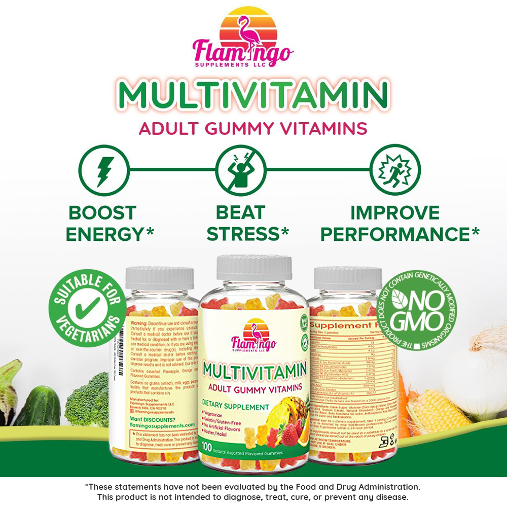 Buy Multivitamin Gummies,100ct | Flamingo Supplements LLC