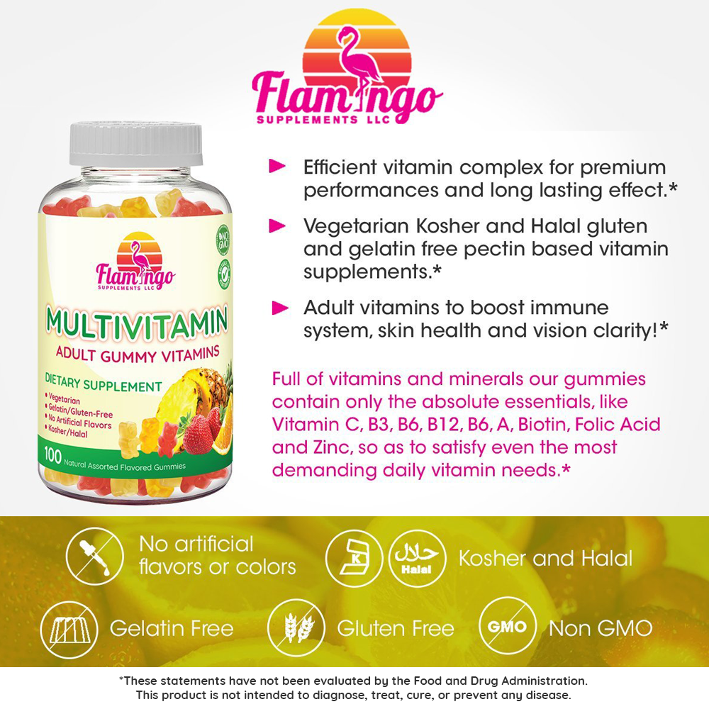 Buy Multivitamin Gummies,100ct | Flamingo Supplements LLC